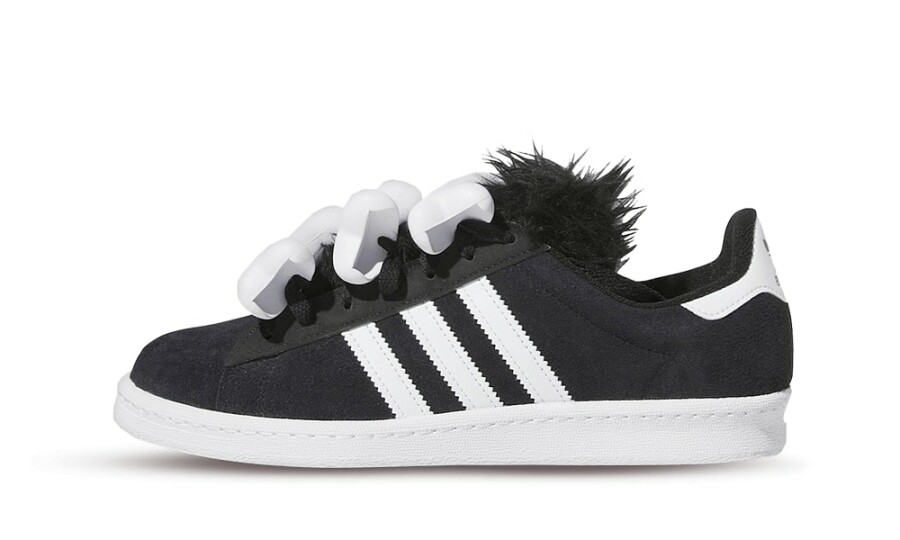 Jeremy Scott x adidas Campus 80 Bones 'Core Black' - HQ4493